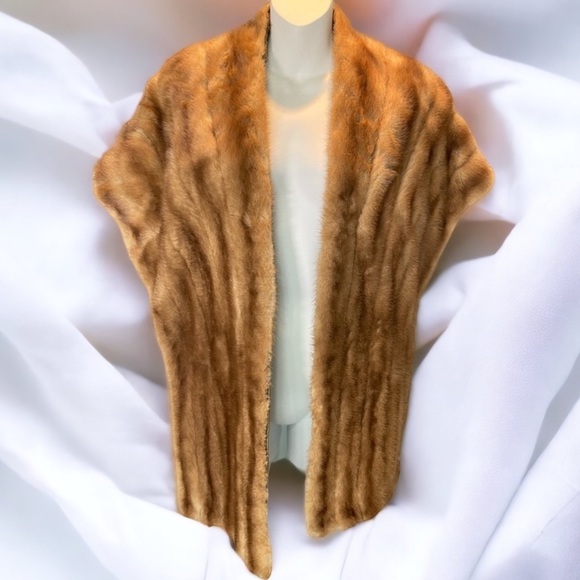 Vintage | Accessories | Vintage 95s Fur Mink Shawl | Poshmark